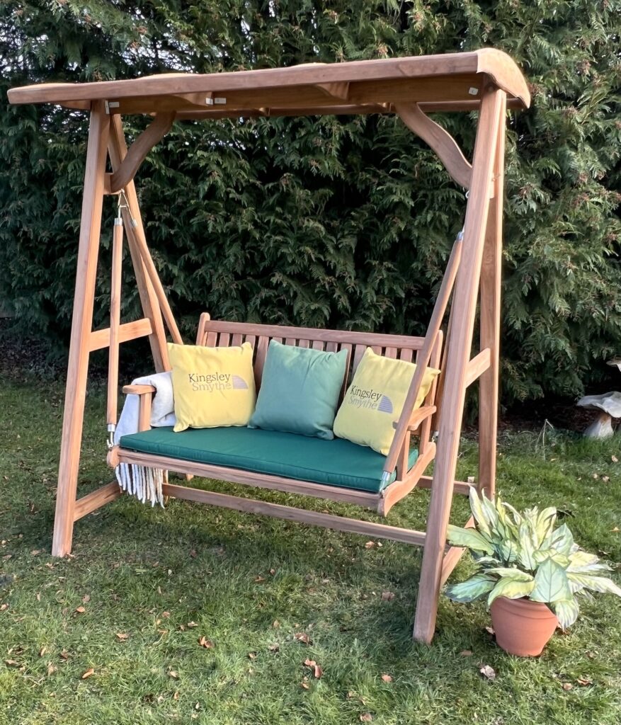 Teak Garden Two Seater Swing Seat | Kingsley Smythe