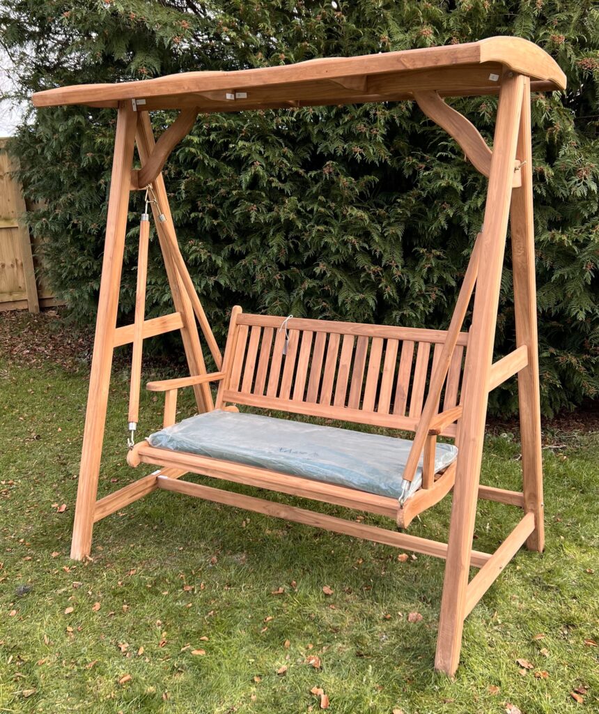 Teak Garden Two Seater Swing Seat | Kingsley Smythe