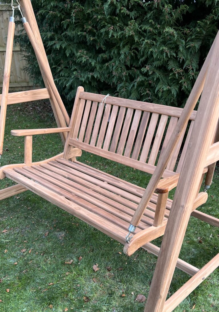 Teak Garden Two Seater Swing Seat | Kingsley Smythe