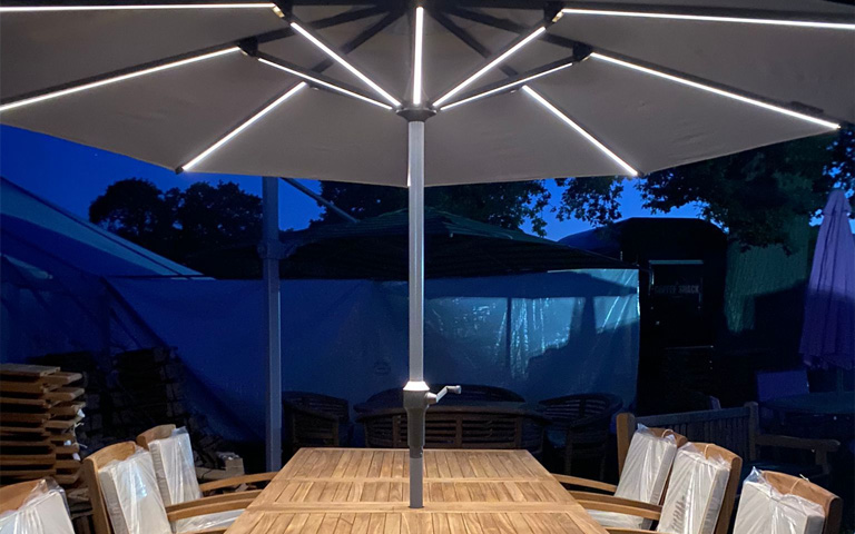 3m LED parasol | Kingsley Smythe