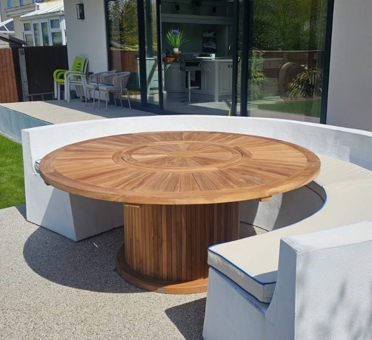 Round 10 Seat Teak Outdoor Dining Table | Unbeatable Price!